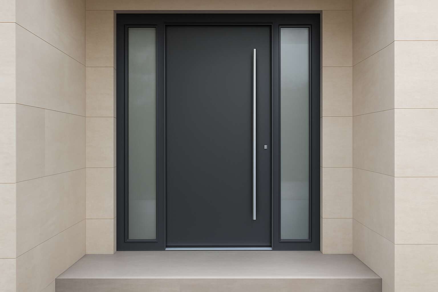 Elevate curb appeal with front aluminium door design ideas - Aluminium Door